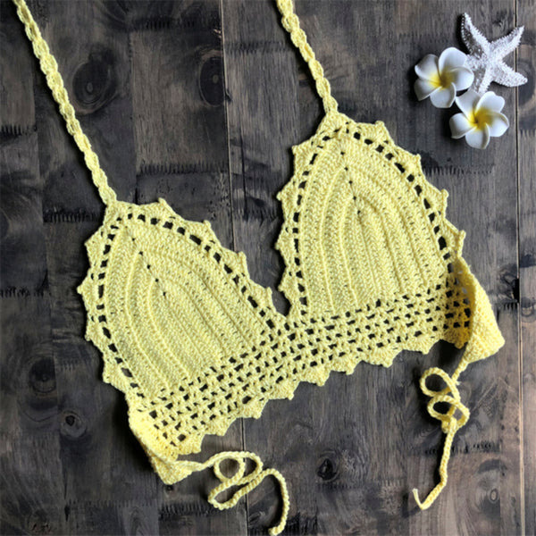 Crochet Bikini Top - Sold In Multiple Colors – Beach Groove Swimwear